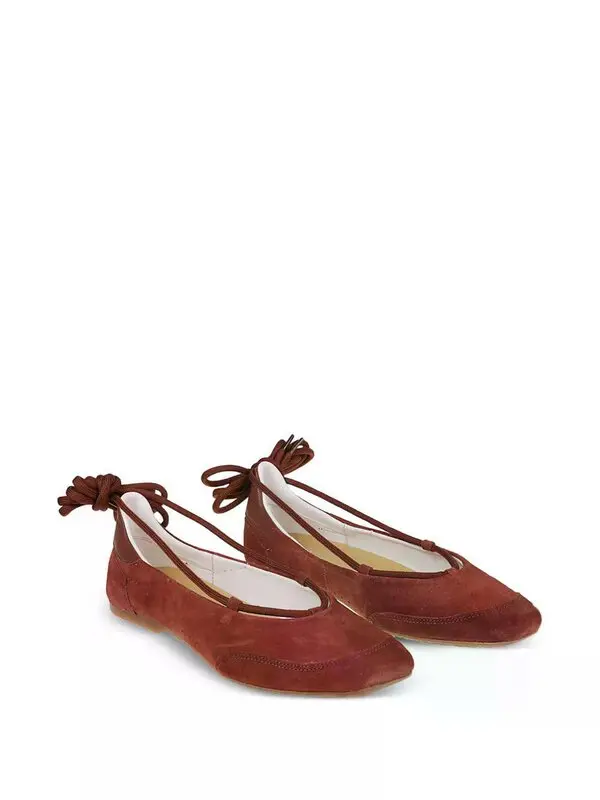 Patrizia Pepe Dancing Skin Lace-up Ballet Flats