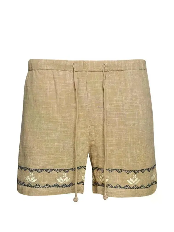 BAZISZT Drawstring-fastening Shorts - Neutrals