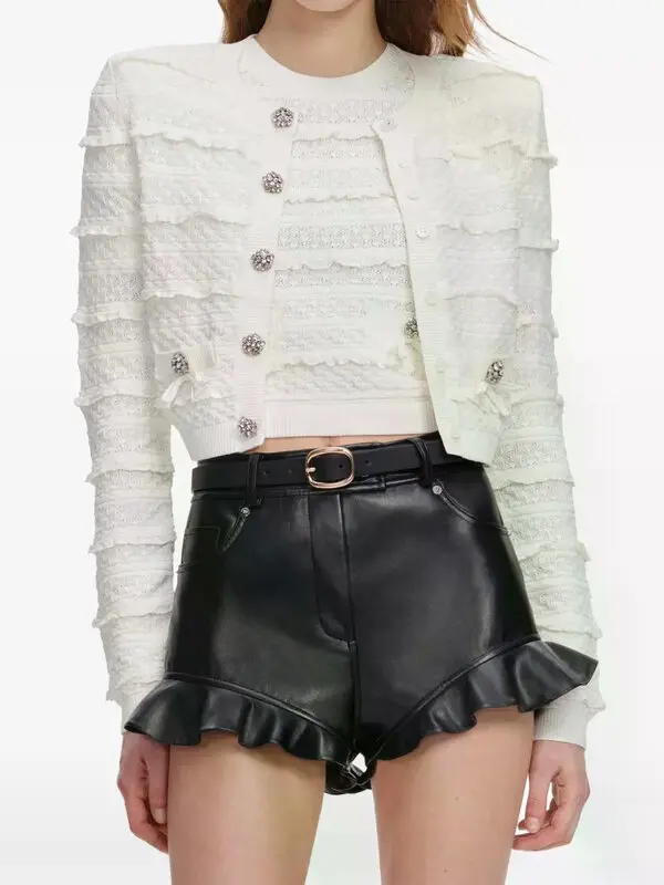 SELF-PORTRAIT Five-pocket Shorts - Black