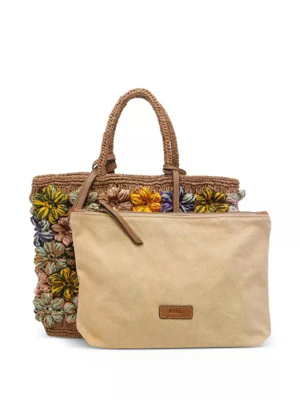 AFAR Floral Detailing Tote Bag