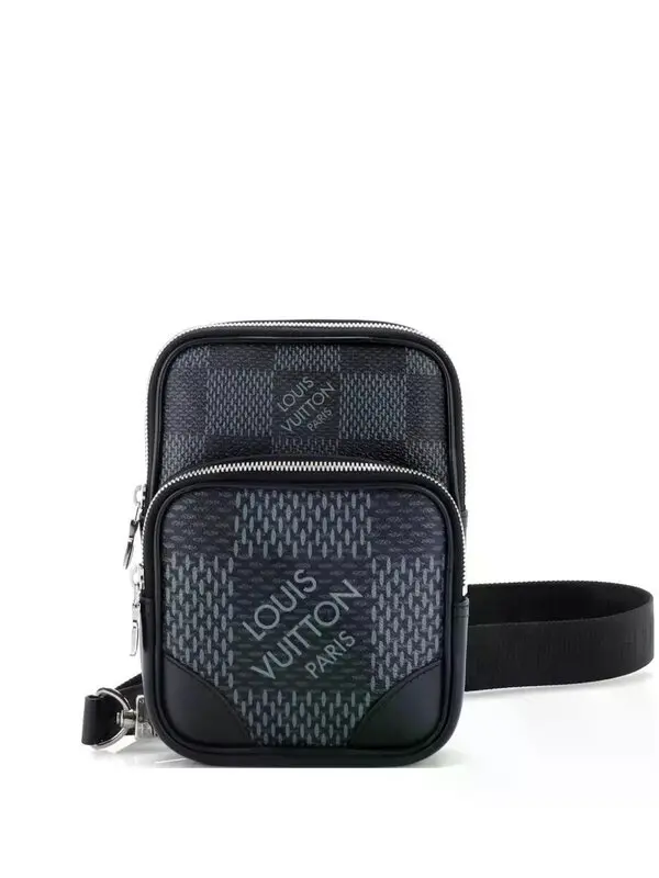 LOUIS VUITTON Amazone Sling Bag Limited Edition Damier Graphite 3d - Black