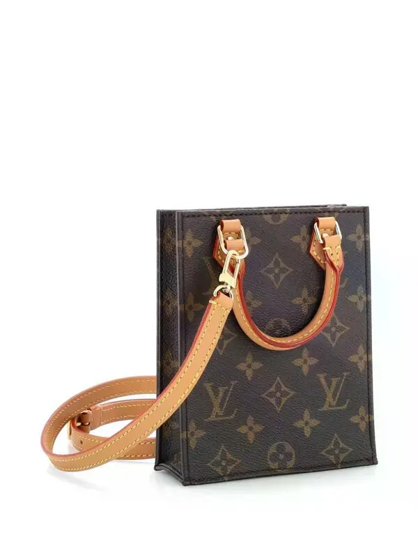 LOUIS VUITTON Petit Sac Plat Monogram Canvas - Brown