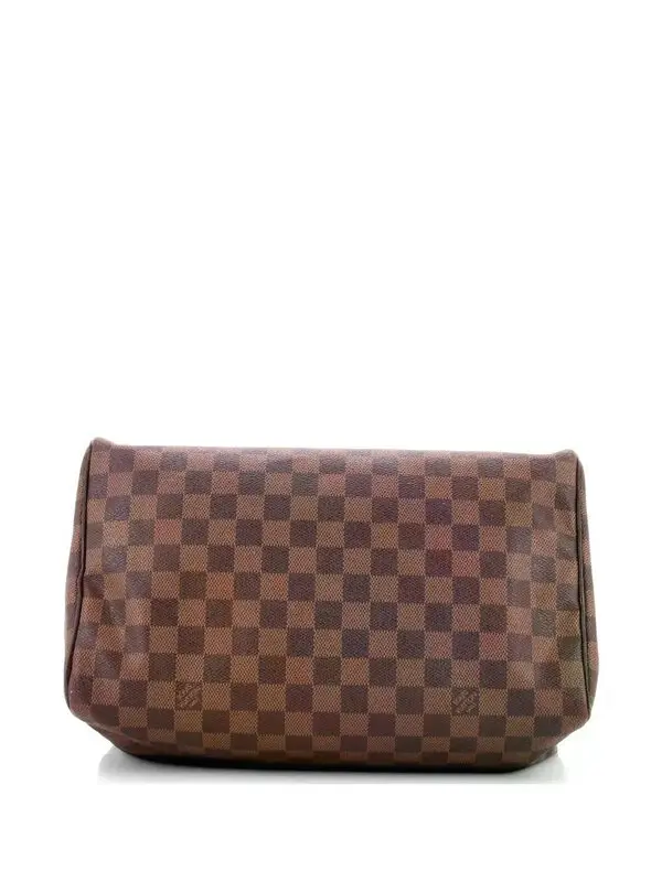 LOUIS VUITTON Speedy Damier 30 Satchel Handbag - Brown