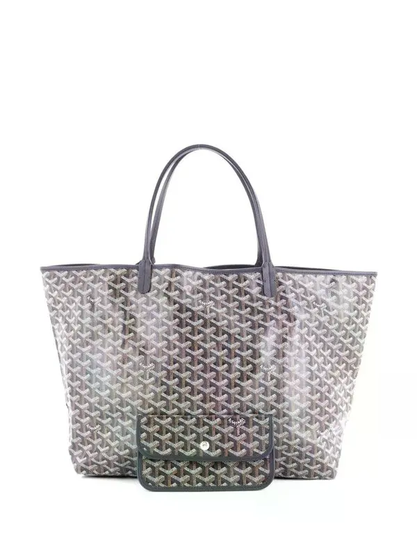 Goyard Saint Louis Coated Canvas Gm Tote Bag - Black