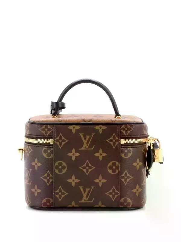 LOUIS VUITTON Vanity Handbag Reverse Monogram Canvas Pm Satchel
