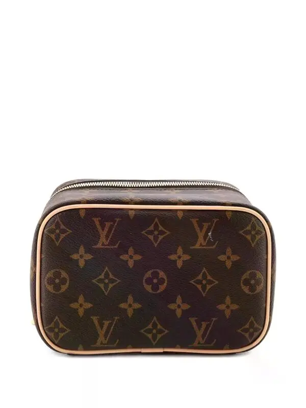 LOUIS VUITTON Vanity Case Monogram Canvas Mini Pouch - Brown