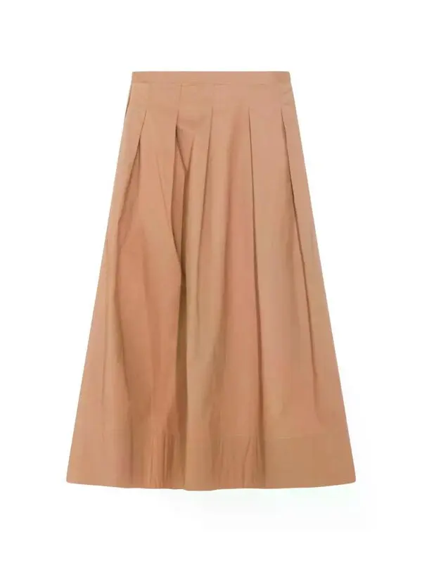 NINE:INTHE:MORNING Pleated Midi Skirt - Orange