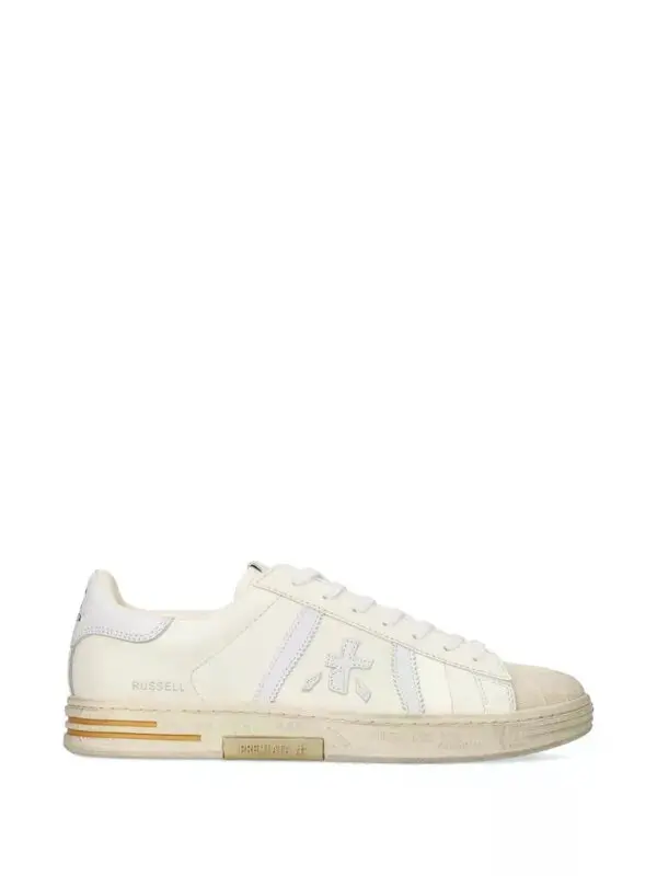 Premiata Russell Lace-up Logo-detail Sneakers - Neutrals