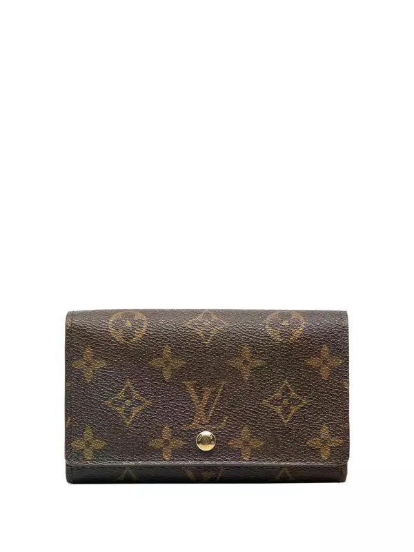 LOUIS VUITTON 2010 Monogram Porte Monnaie Tresor Wallet Small Wallets - Brown