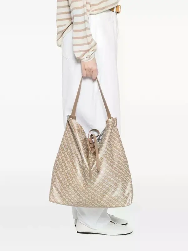 GHERARDINI Patterned Top Handle Tote
