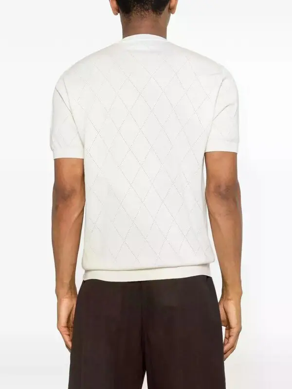 SCAGLIONE Argyle Pattern T-shirt