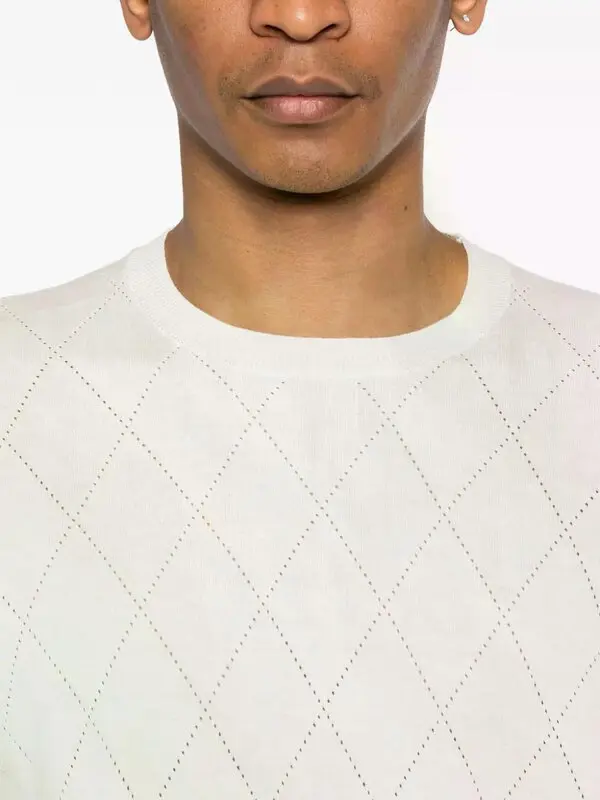 SCAGLIONE Argyle Pattern T-shirt