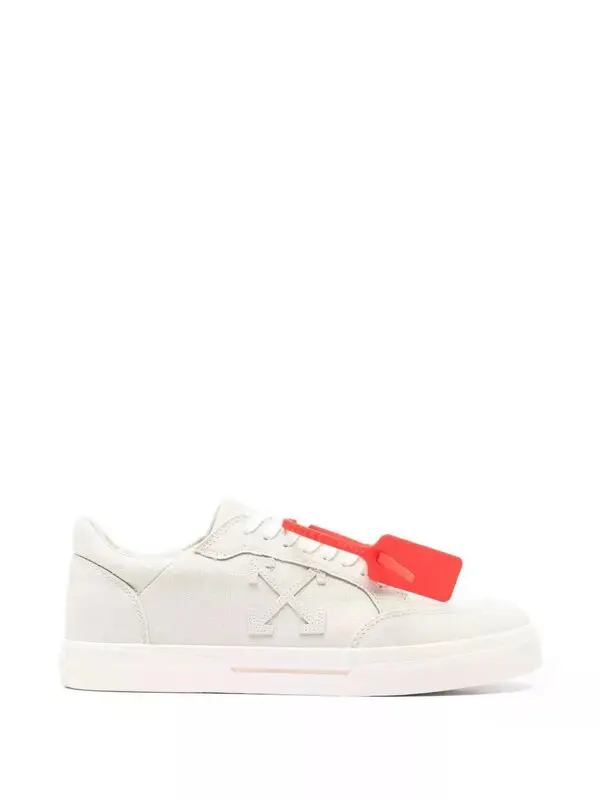 Off-White Appliqué Low Top Sneakers - Neutrals