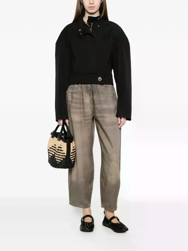 DEHA Elasticated-waist Trousers - Grey