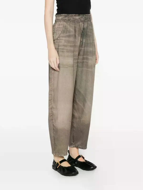 DEHA Elasticated-waist Trousers - Grey