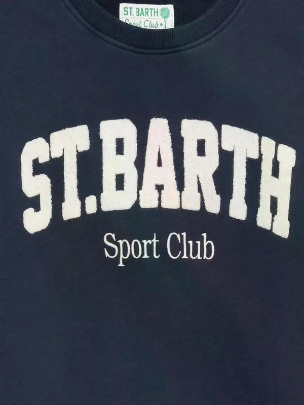 MC2 SAINT BARTH Lettering Crewneck Sweatshirt - Blue