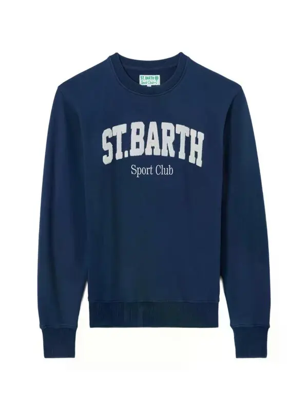 MC2 SAINT BARTH Lettering Crewneck Sweatshirt - Blue