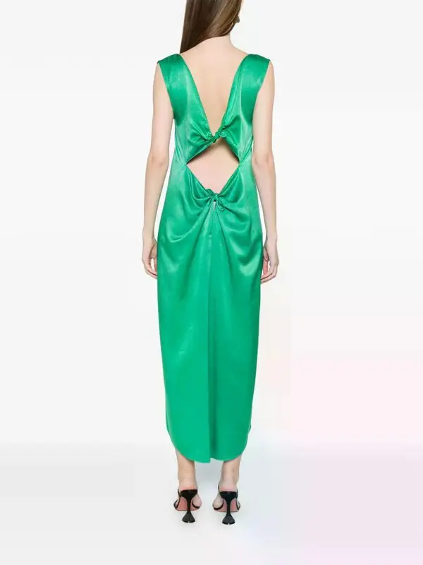 STEPHAN JANSON V-neck Midi Dress - Green