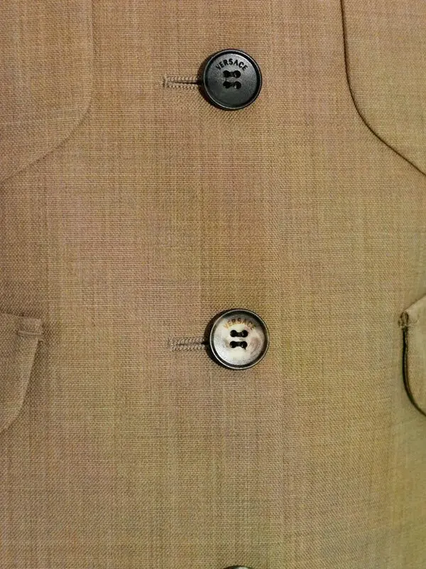 Versace Wool Waistcoat - Brown