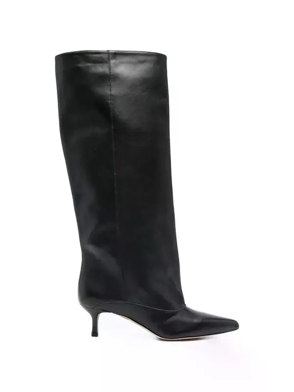 GISEL MOIRE Lory Pointed-toe Knee-high Boots
