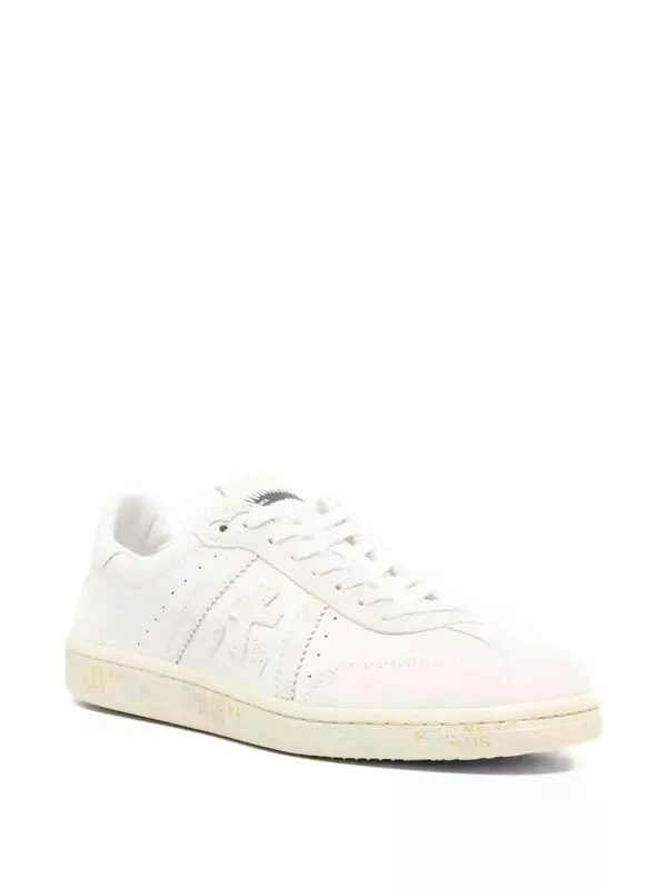 Premiata Perforated Leather Sneakers - Neutrals