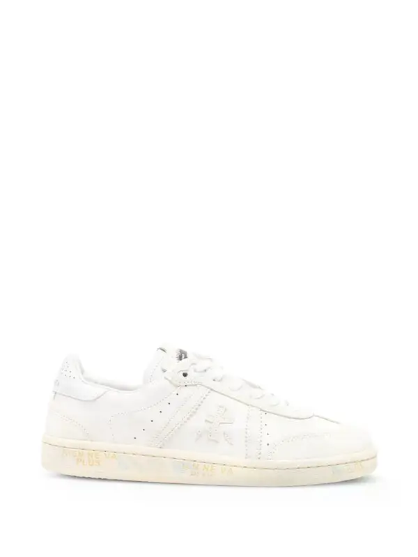 Premiata Perforated Leather Sneakers - White