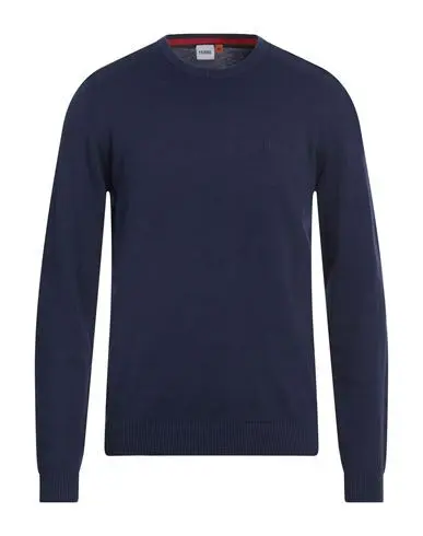 FERRE' Knitted Cotton Sweater - Navy