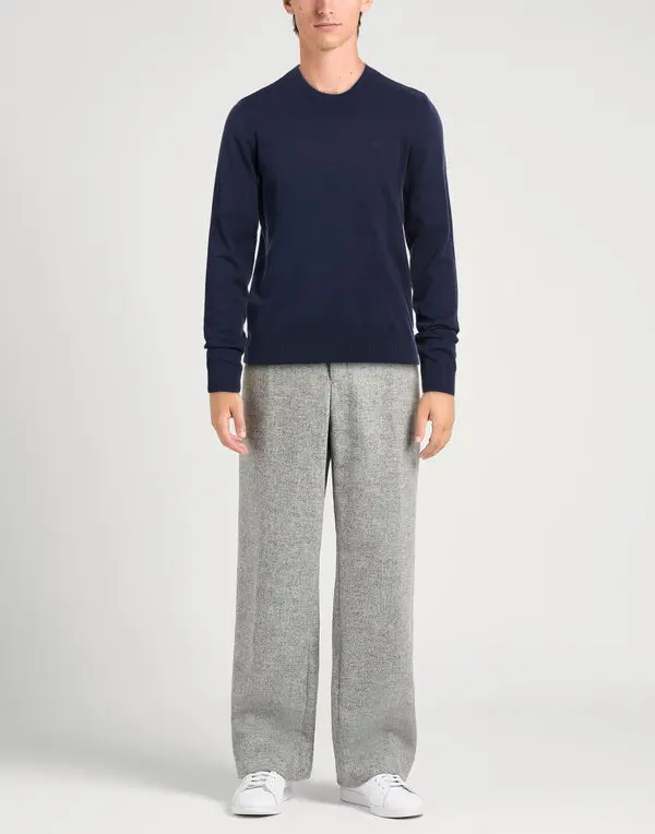 FERRE' Knitted Cotton Sweater - Navy