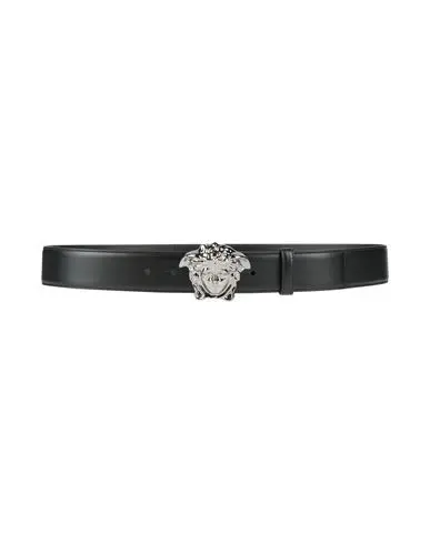 Versace Calfskin Leather Belt - Black