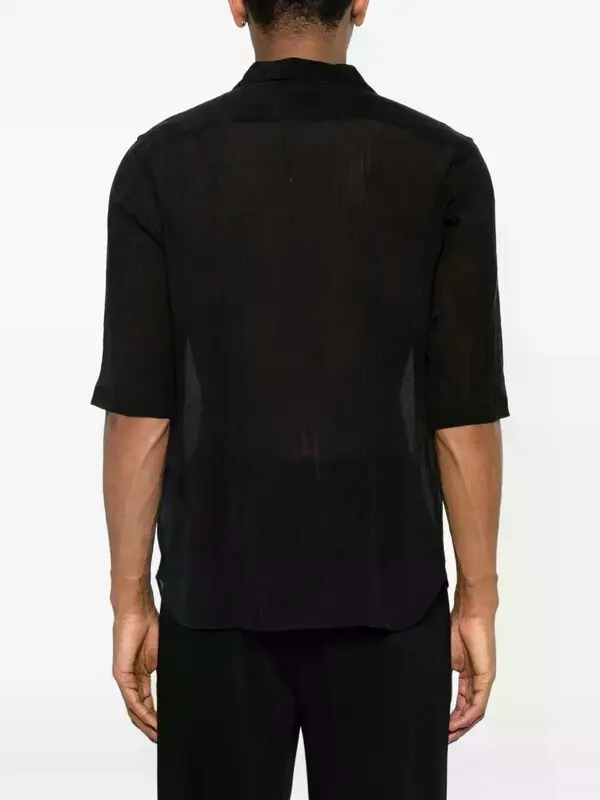 Tagliatore V-neck Shirt - Black