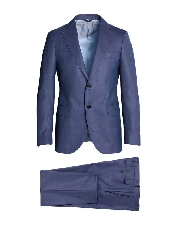TOMBOLINI Suit Size Wool, Polyester, Elastane - Blue