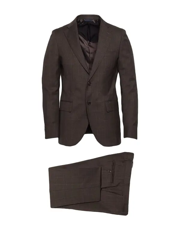 TOMBOLINI Suit Size Virgin Wool - Brown
