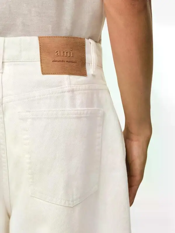 Ami Loose Bermuda Shorts - Neutrals