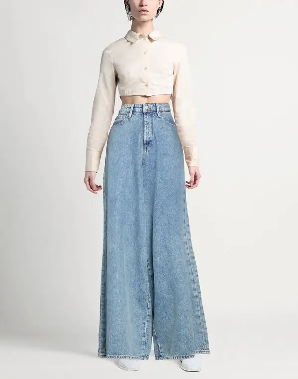 Good American Baggy Cotton And Lyocell Jeans