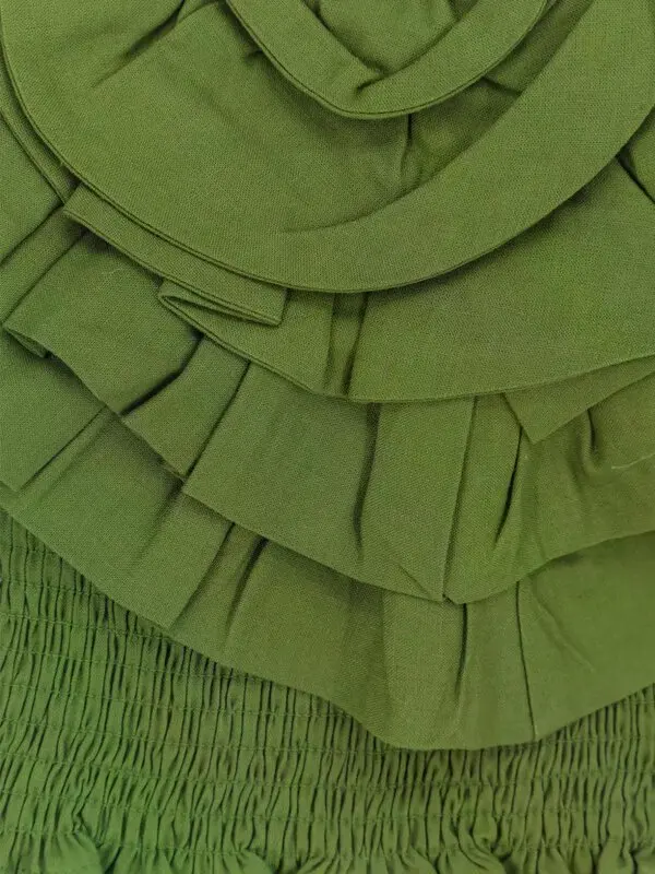Farm Rio Ruffled One-shoulder Top