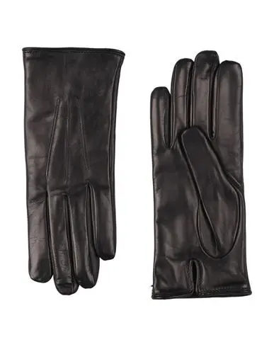 MARIO PORTOLANO Leather Gloves - Black