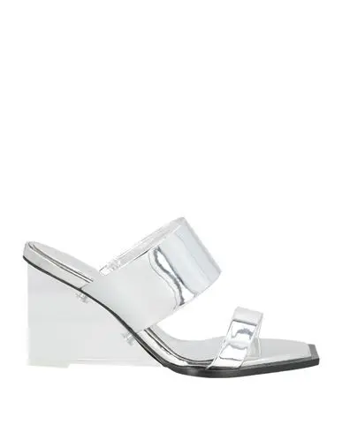 Alexander McQueen Metallic Sandals - Silver