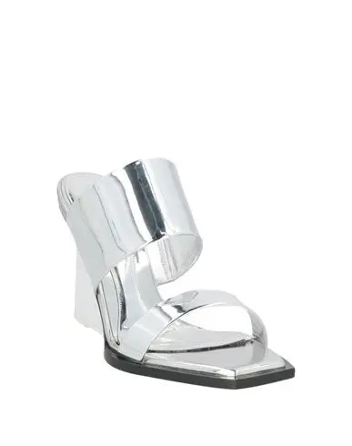 Alexander McQueen Metallic Sandals - Silver