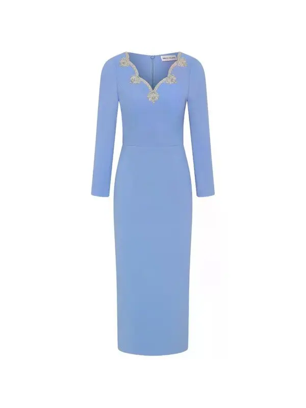 Rebecca Vallance Harlynn V-neck Midi Dress