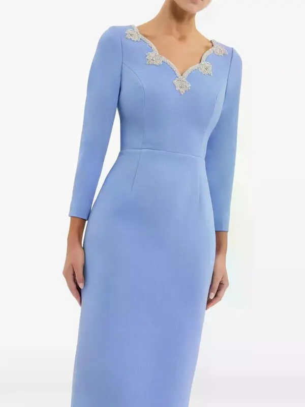 Rebecca Vallance Harlynn V-neck Midi Dress