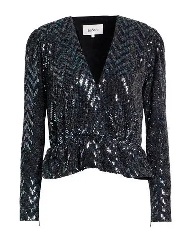 Ba&sh Peplum Metallic Top