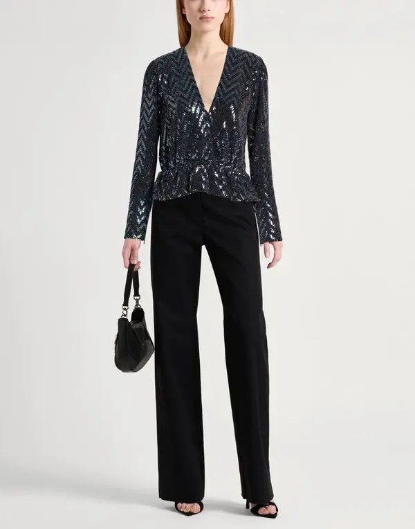 Ba&sh Peplum Metallic Top