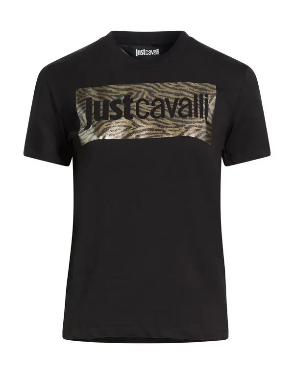 Just Cavalli Logo-print Cotton T-shirt - Black