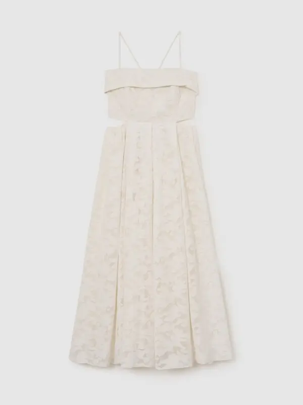 REISS Sian Cotton-blend Maxi Dress