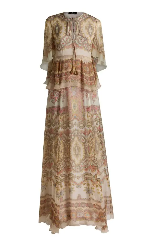 Etro Patterned Maxi Dress