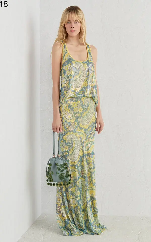 Etro Printed Maxi Skirt