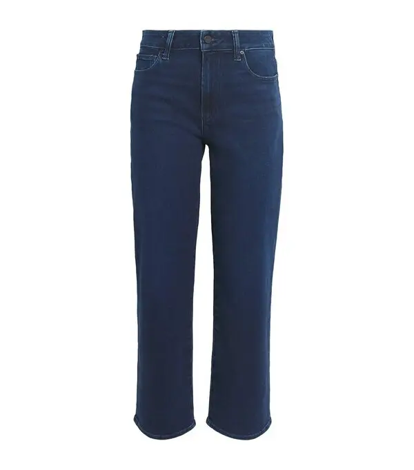 Paige Mason Ankle Straight Jeans - Navy