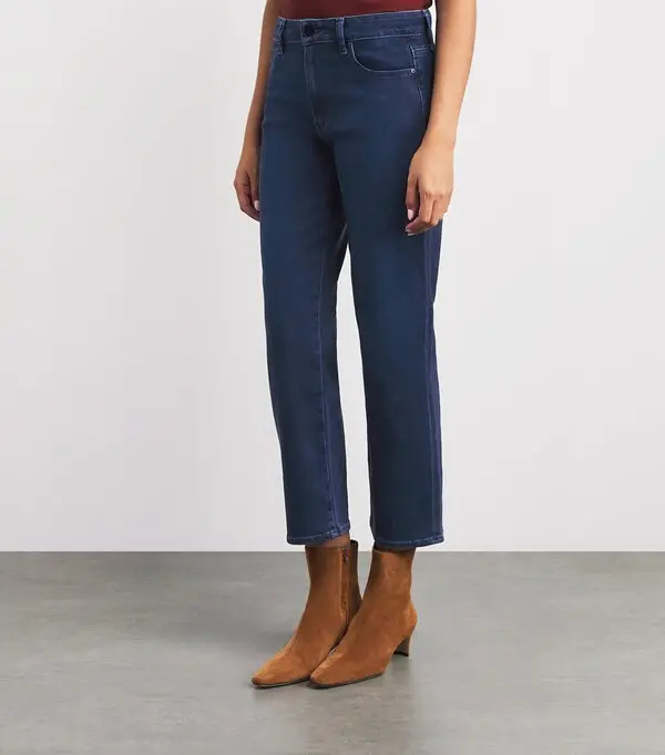 Paige Mason Ankle Straight Jeans - Navy