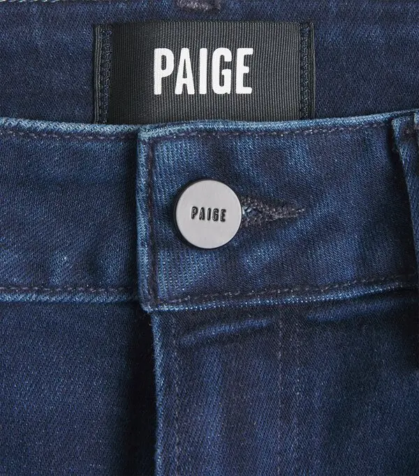 Paige Mason Ankle Straight Jeans - Navy
