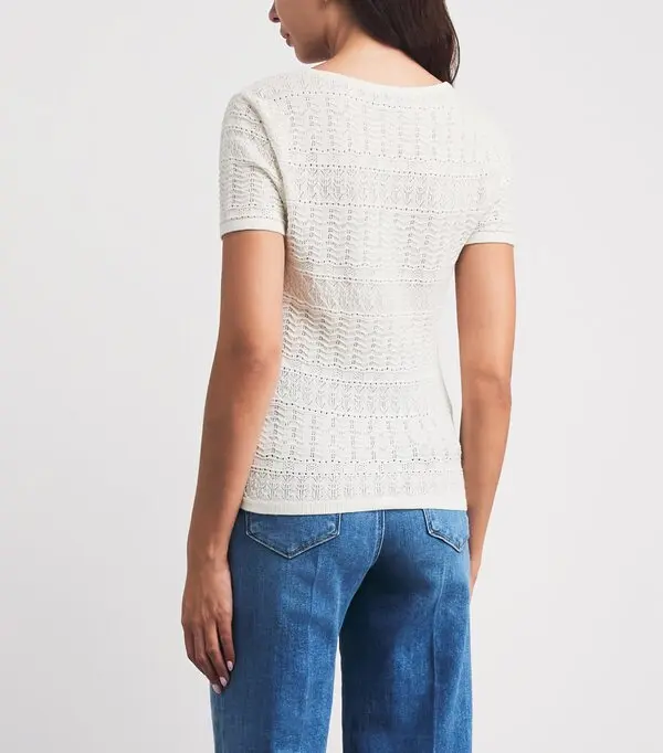 Paige Etoile Pointelle Top - Ivory